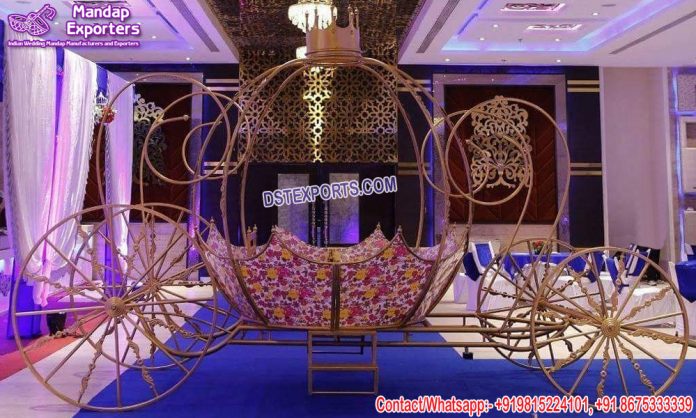 Bridal Entry Cinderella Cart For Indian Wedding - Mandap Exporters Patiala